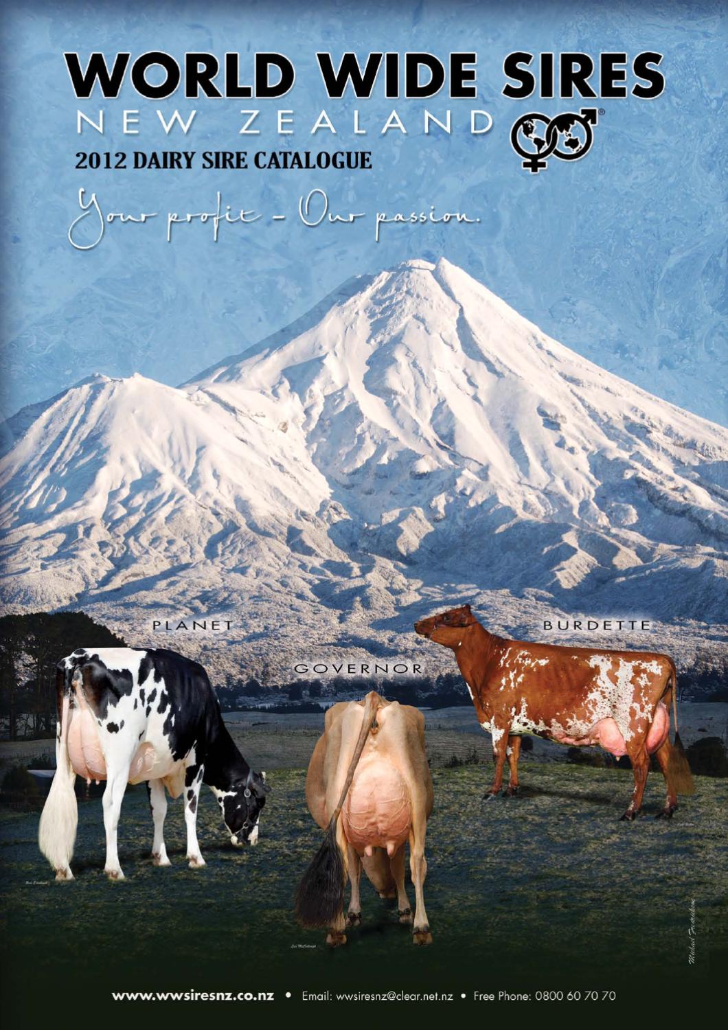 2012 World Wide Sires New Zealand Catalog by World Wide Sires, LTD - Issuu