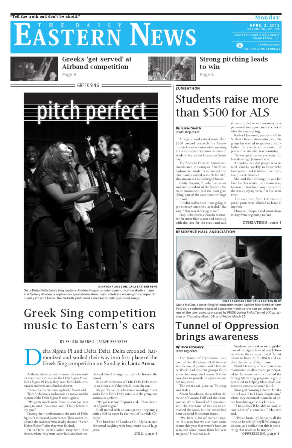 Issue 128 Volume 96 by The Daily Eastern News - Issuu