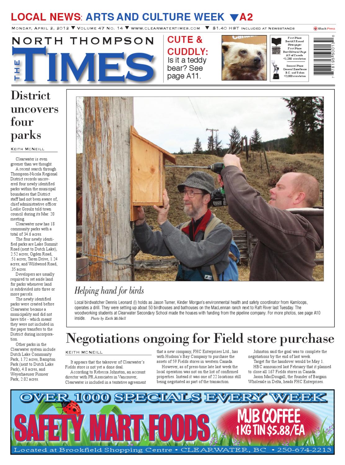 Clearwater Times, April 02, 2012 by Black Press Media Group - Issuu