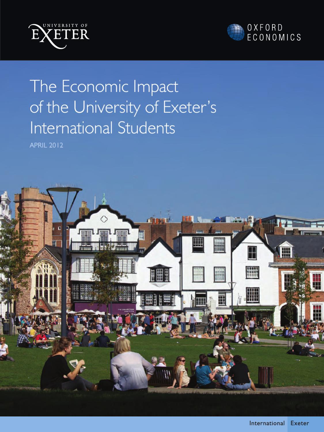 The Economic Impact of the University of Exeter's International ...