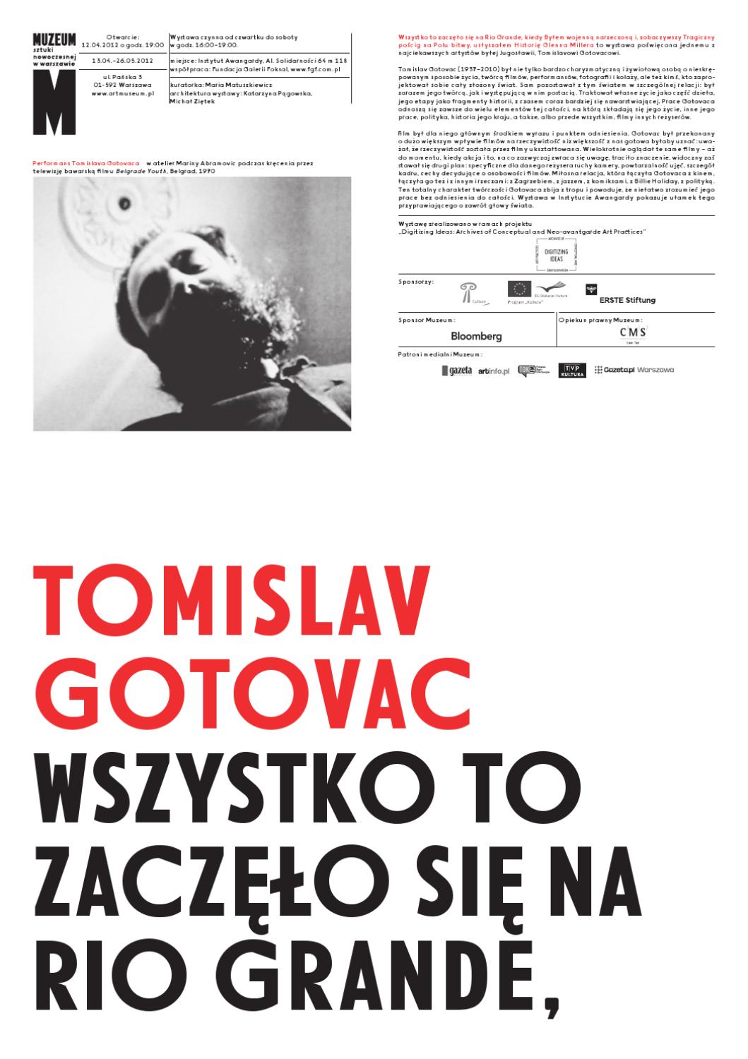 Tomislav Gotovac by MSN Warszawa - Issuu