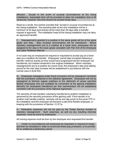 CONTRACT INTERPRETATION MANUAL (CIM) Version 3 by National Postal Mail ...