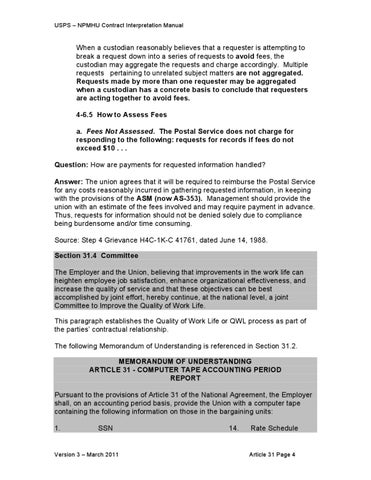 CONTRACT INTERPRETATION MANUAL (CIM) Version 3 by National Postal Mail ...