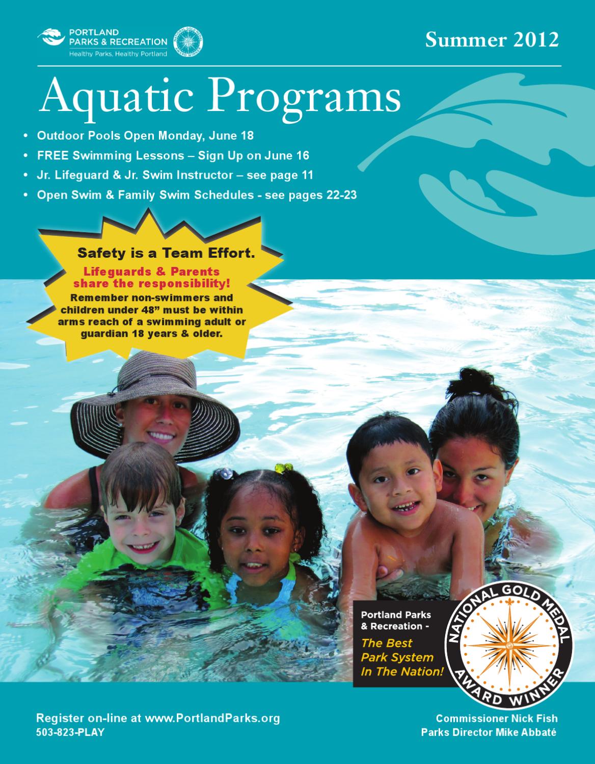 Aquatics Program - Summer 2012 Catalog by Portland Parks & Recreation ...