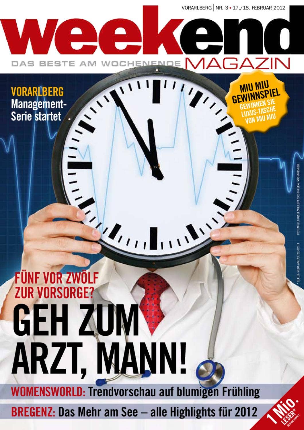 Weekend Magazin Vorarlberg 2012 KW 07 by Weekend Magazin Vorarlberg - Issuu