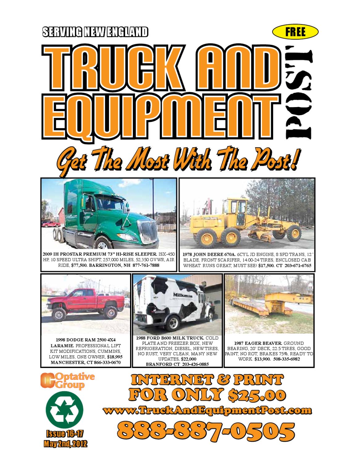 Truck And Equipment Post - Issue #16-17, 2012 by 1ClickAway - Issuu