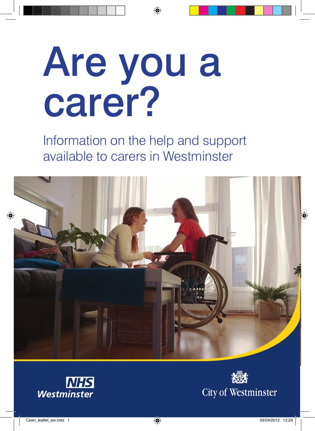 Carers leaflet by Westminster City Council - Issuu