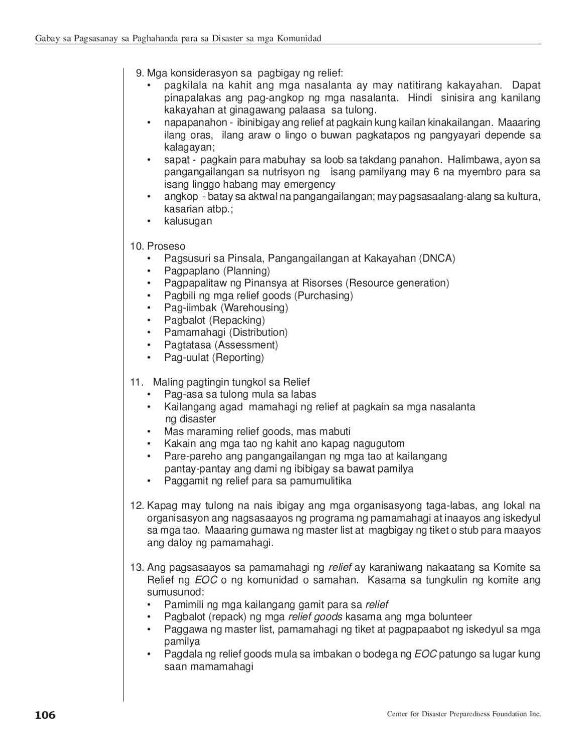 Kahandaan Katatagan at Kaunlaran ng Komunidad by Center for Disaster ...