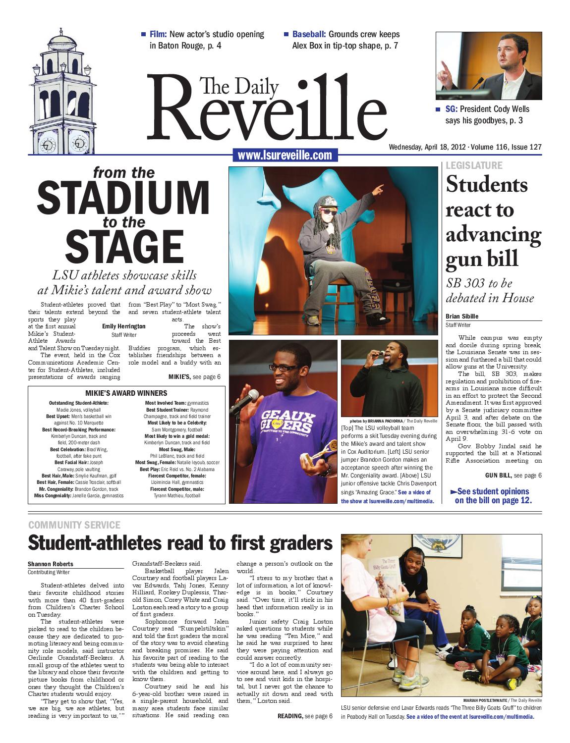 The Daily Reveille - April 18, 2012 by Reveille - Issuu