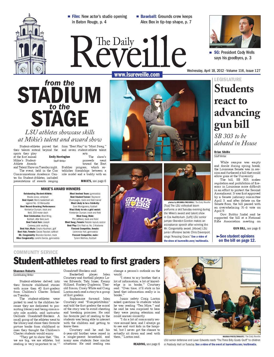 The Daily Reveille - April 18, 2012 by Reveille - Issuu
