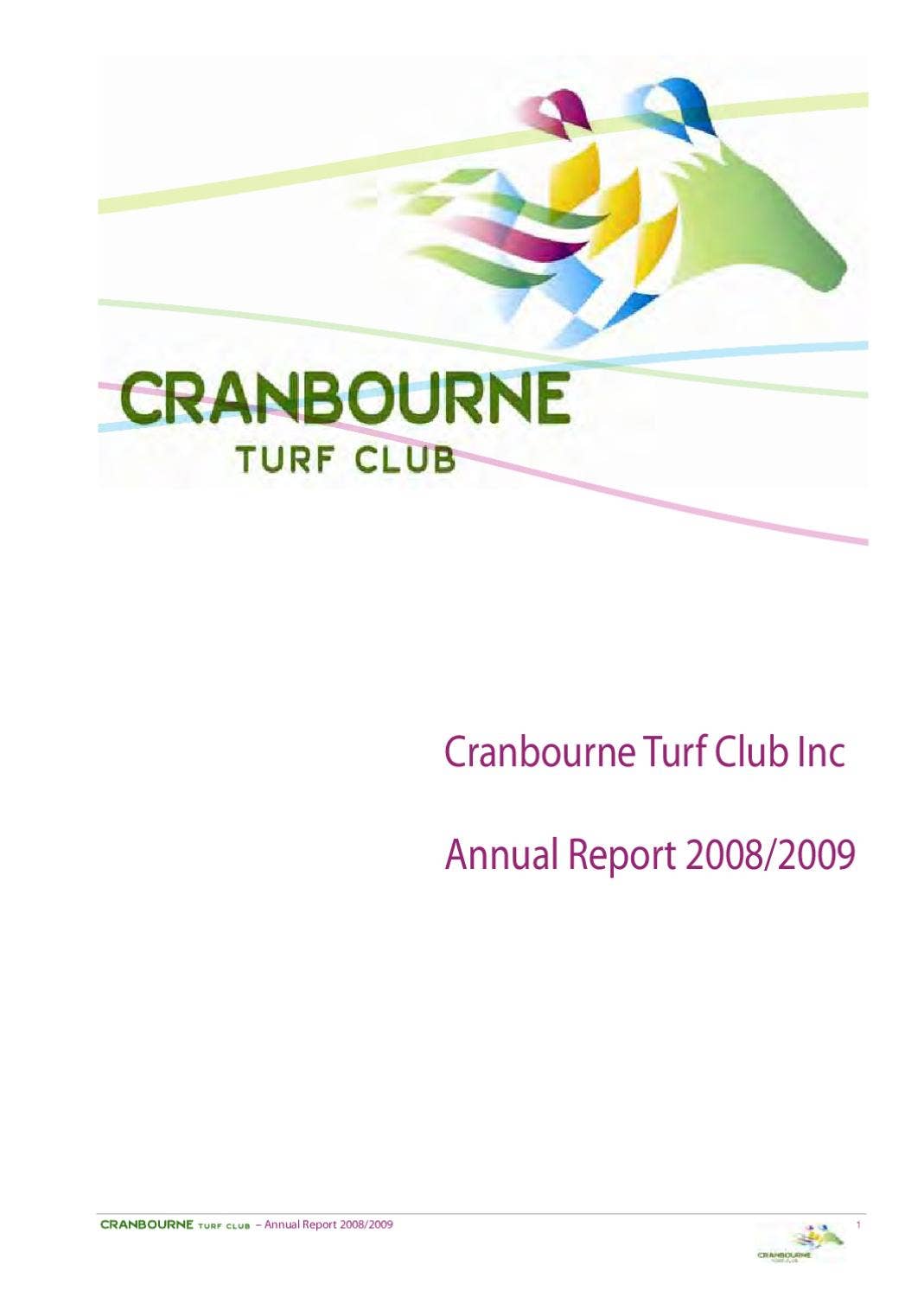 Cranbourne Turf Club - Annual Report 2008-09 by Adcell Group - Issuu
