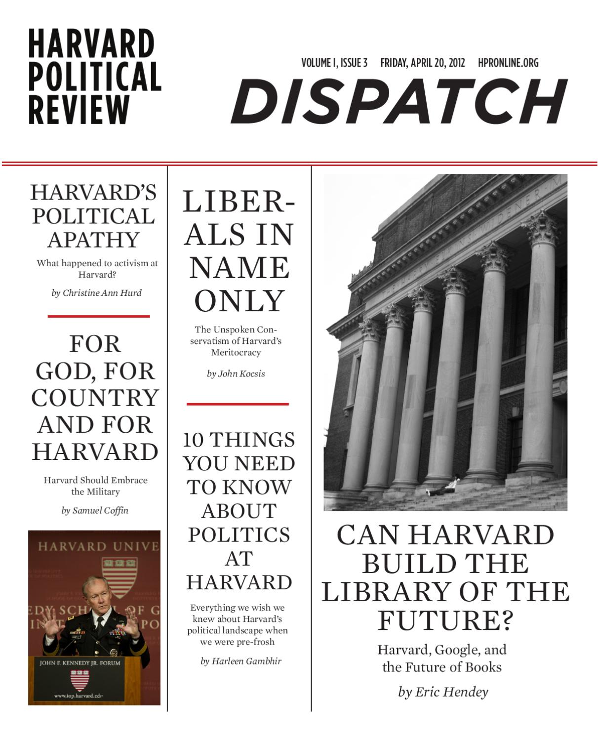 Volume 1, Issue 3 by The Harvard Political Review - Issuu