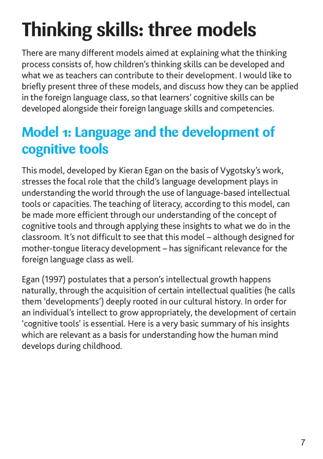 Developing thinking skills in the young learners' classroom (Part 2) by ...