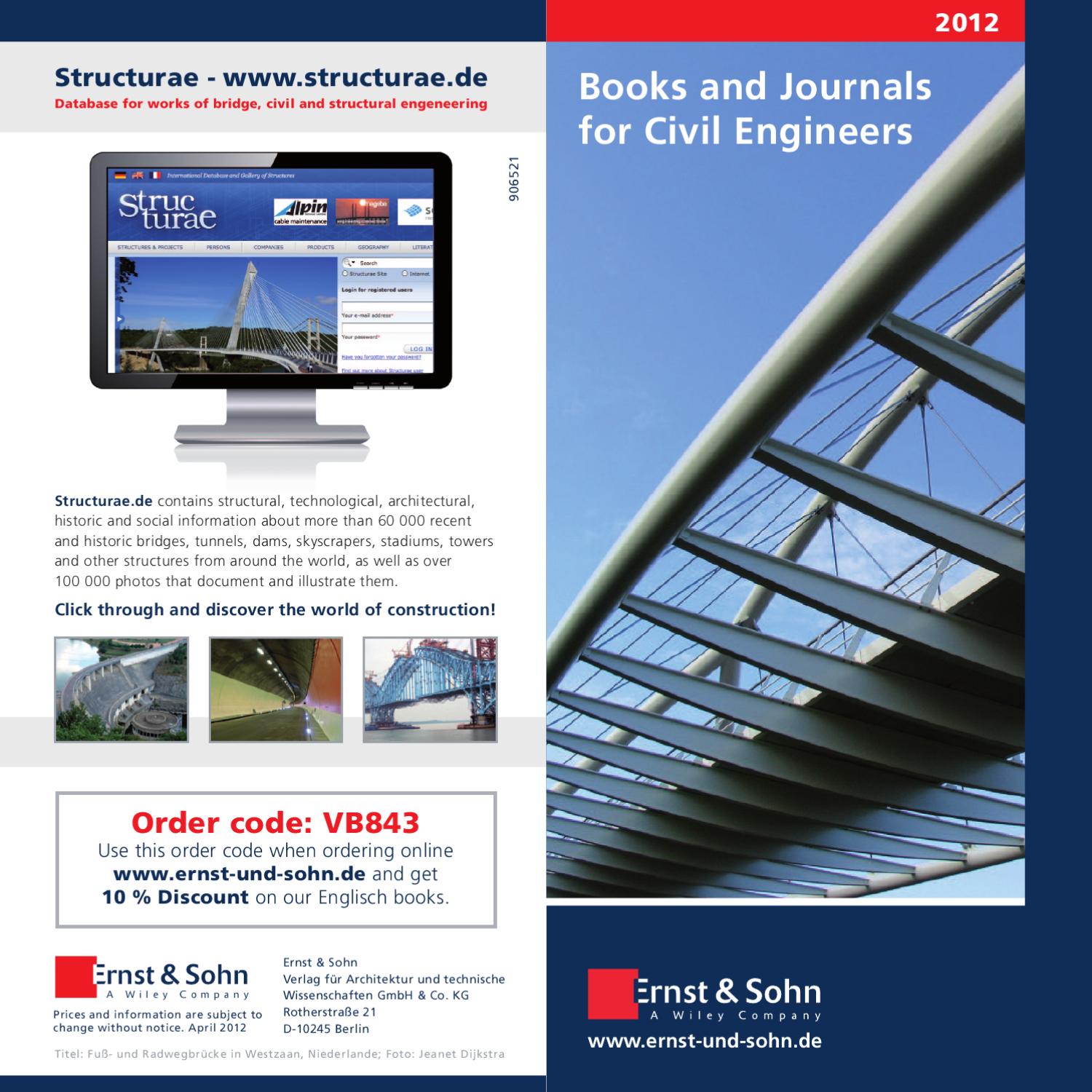 Books and Journals for Civil Engineers by Ernst & Sohn - Issuu