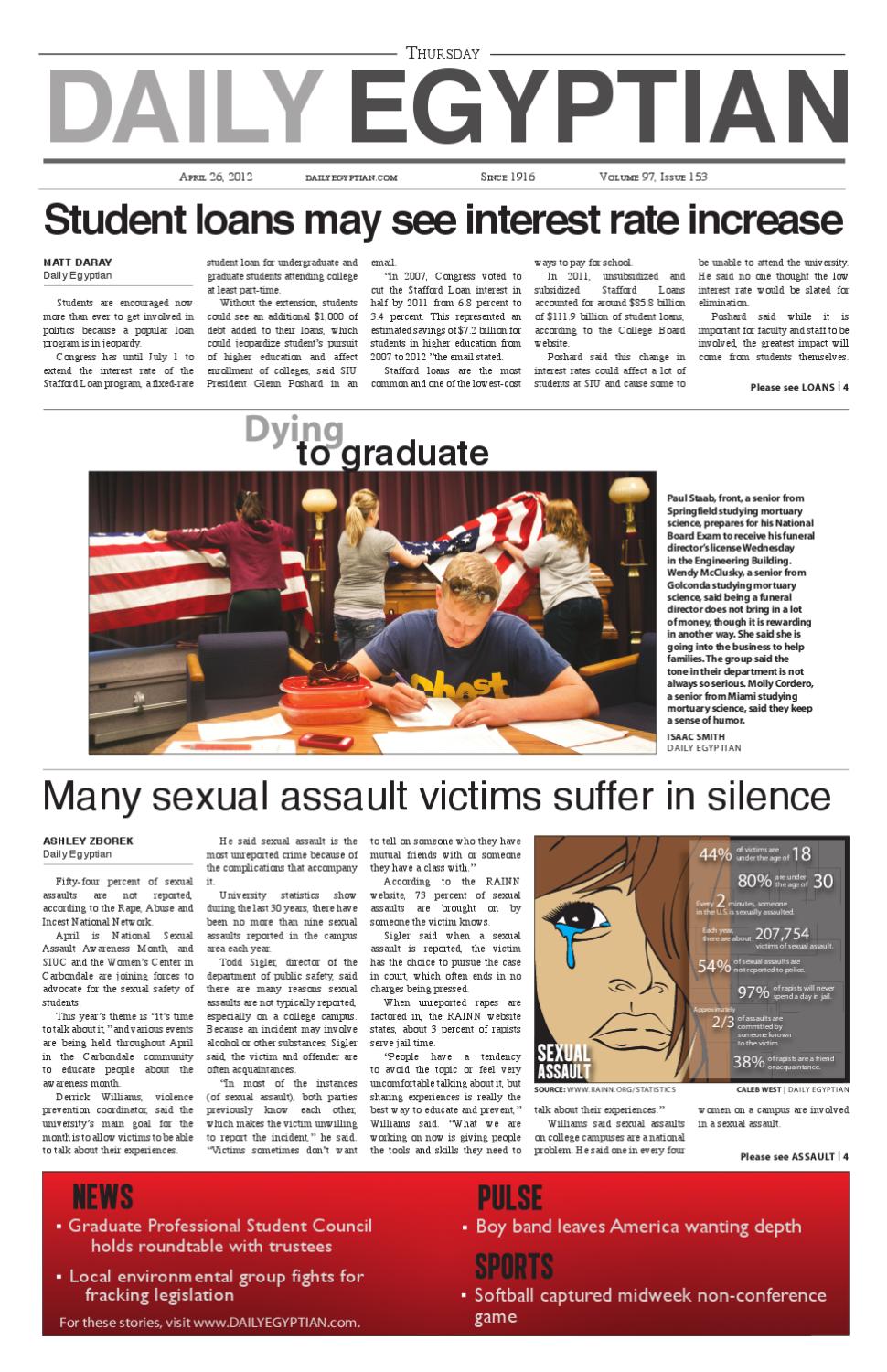 Daily Egyptian for 4/26/12 by Daily Egyptian - Issuu