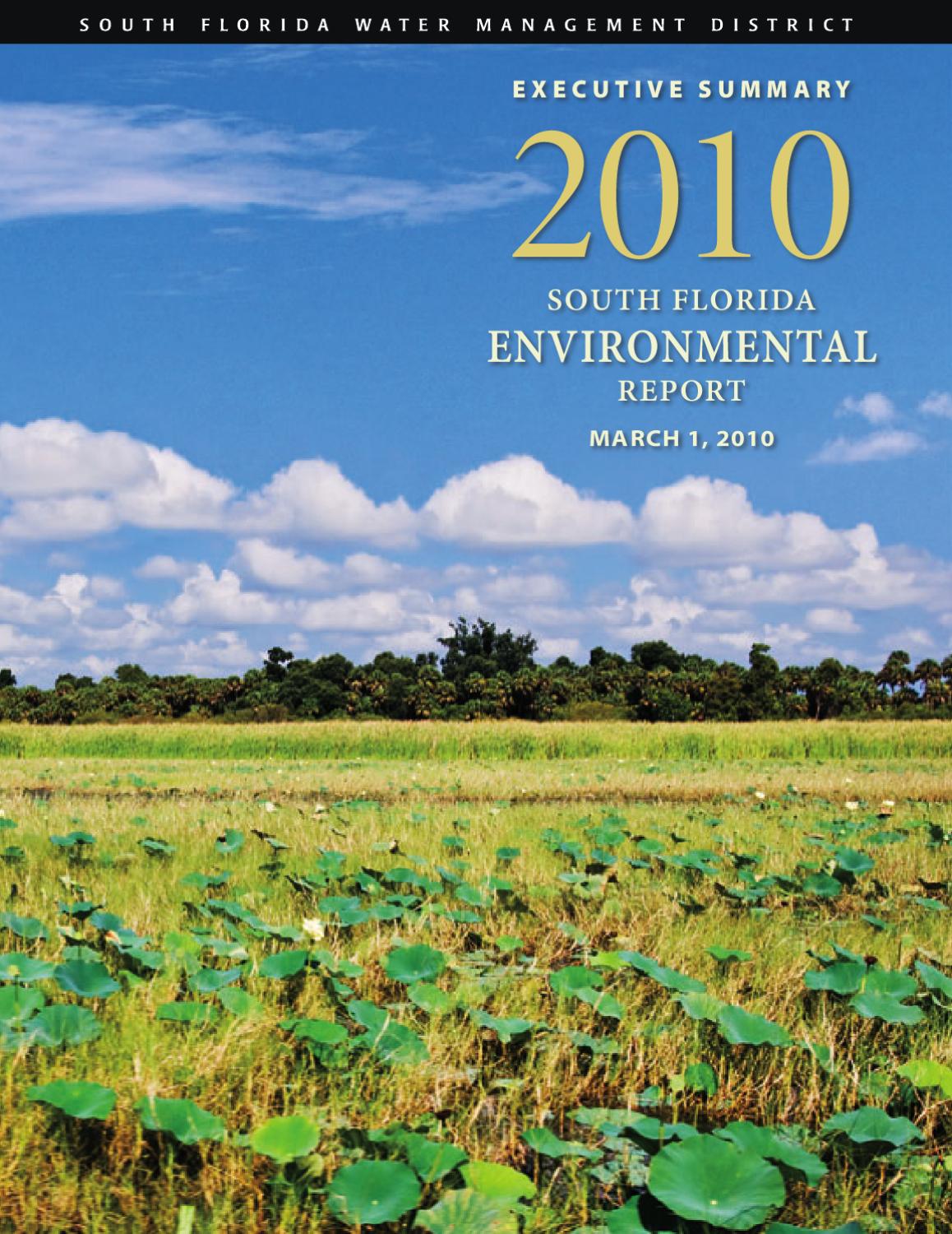 South Florida Environmental Report 2010 Executive Summary by South ...