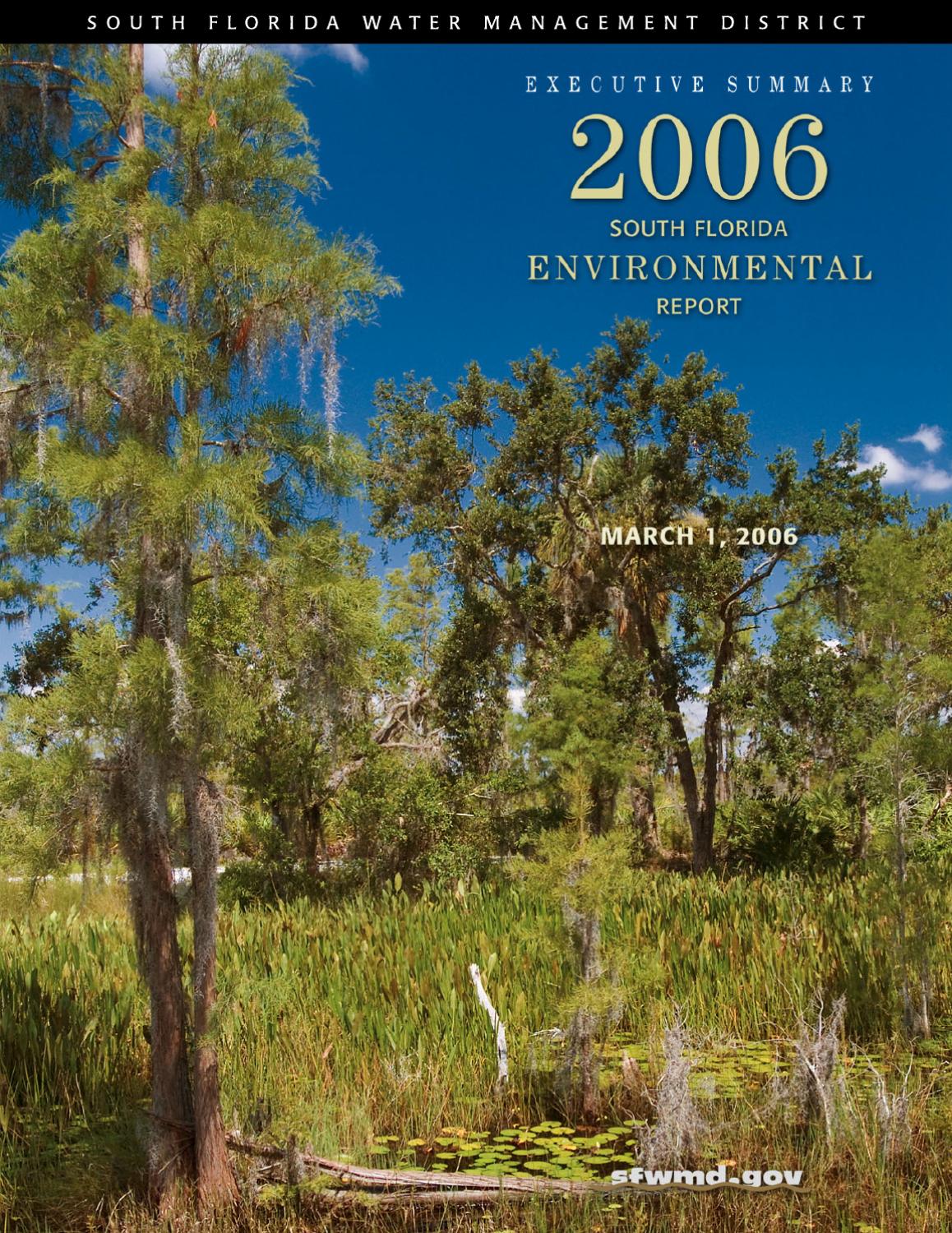 South Florida Environmental Report 2006 Executive Summary by South ...