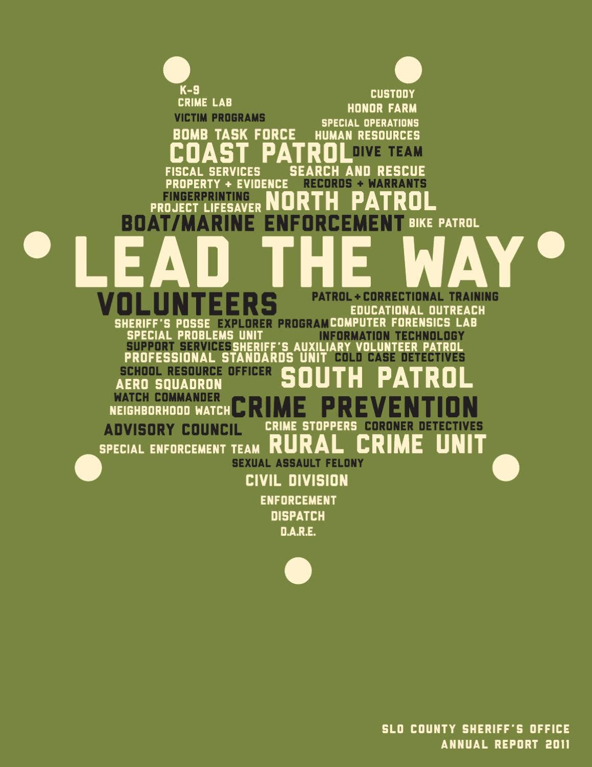 SLO County Sheriff's Office 2011 Annual Report by Verdin - Issuu