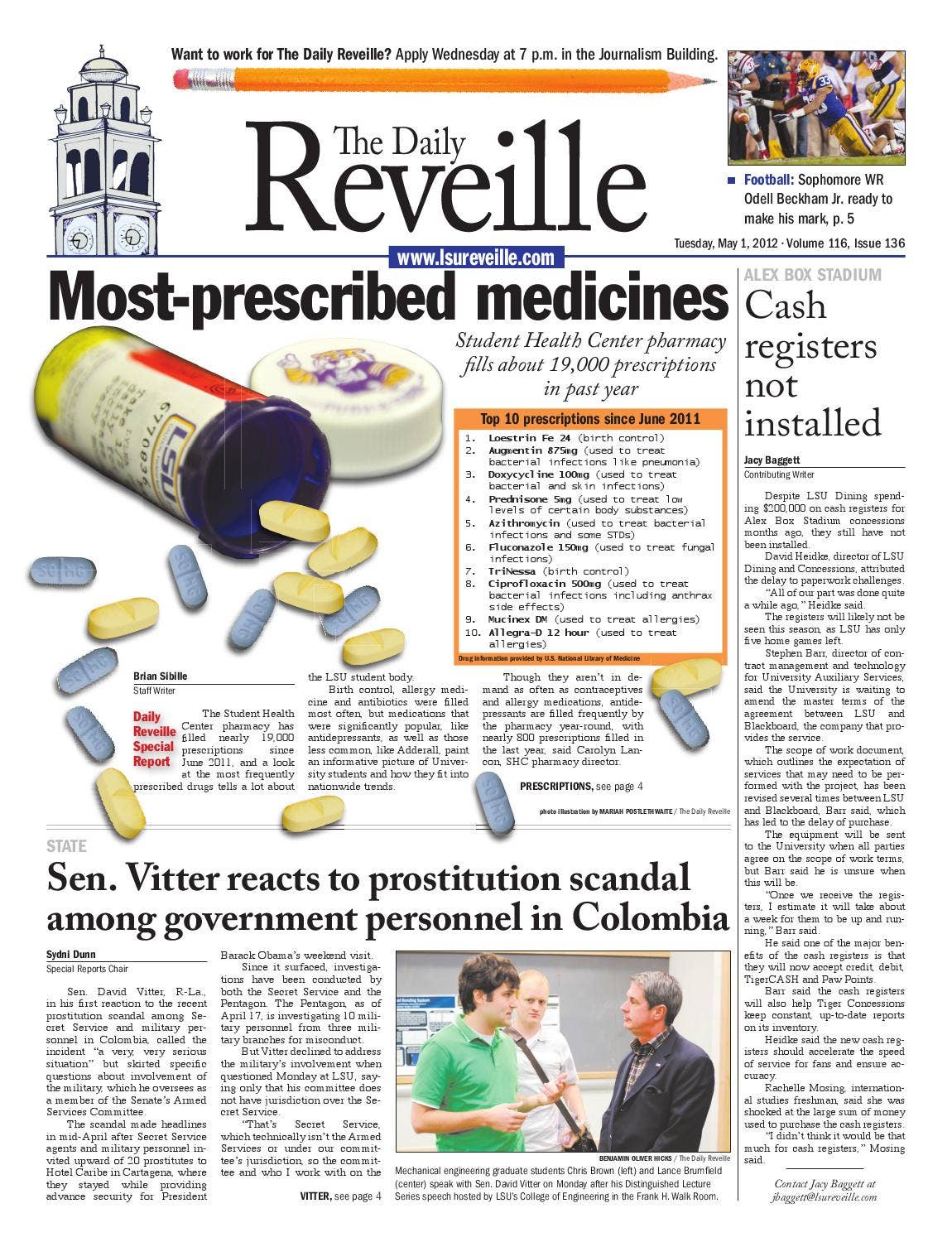 The Daily Reveille - May 1, 2012 by Reveille - Issuu
