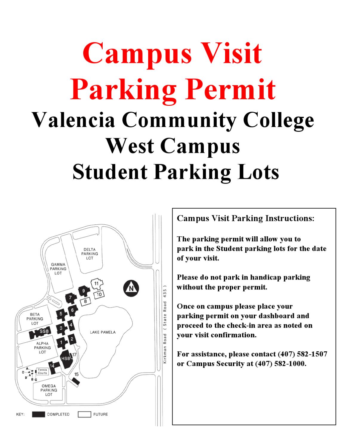 Valencia College West Campus Map - Map