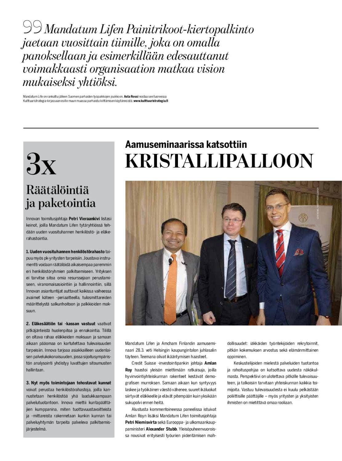 Mandatum Life by Mandatum Henkivakuutusyhtio - Issuu