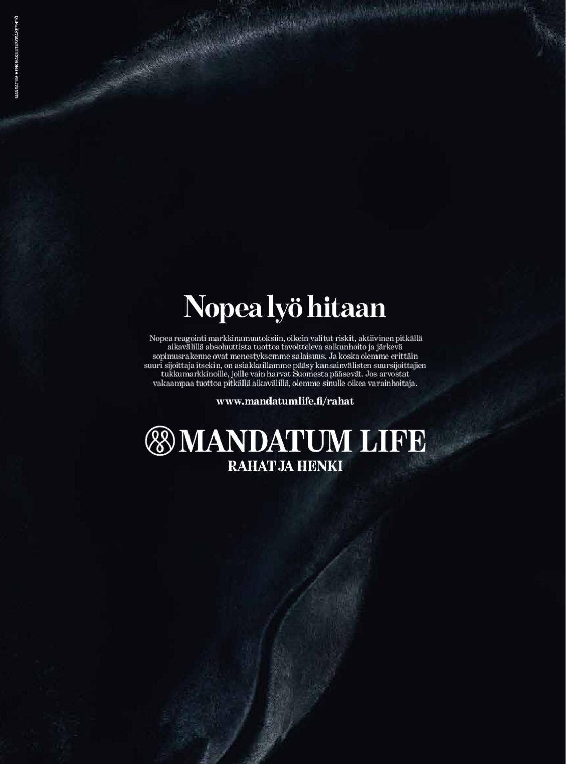 Mandatum Life by Mandatum Henkivakuutusyhtio - Issuu
