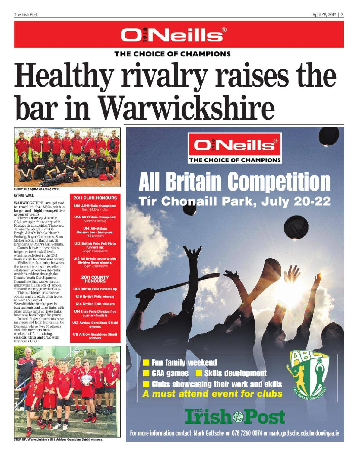 GAA All Britain Competition Supplement by The Irish Post - Issuu