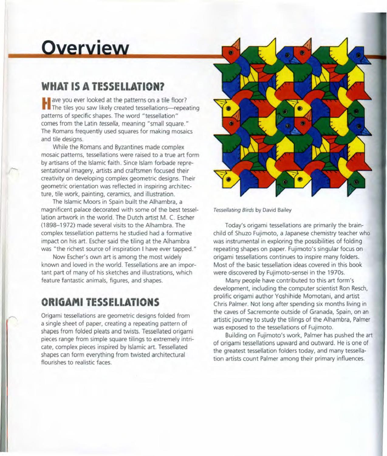 Origami Tessellation Face