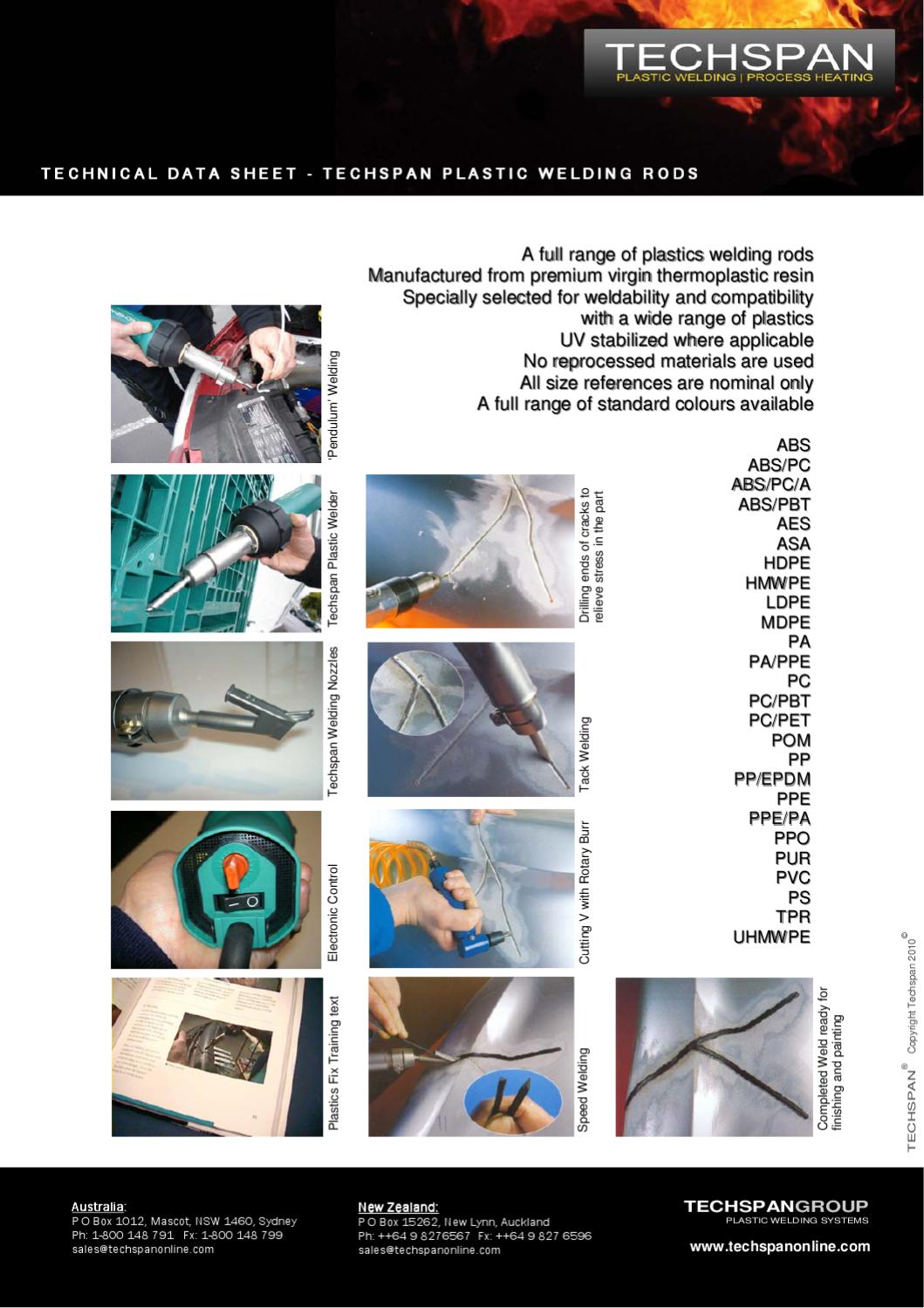 Plastic-welding-rod-list-from-Techspan by Tim Fastnedge - Issuu