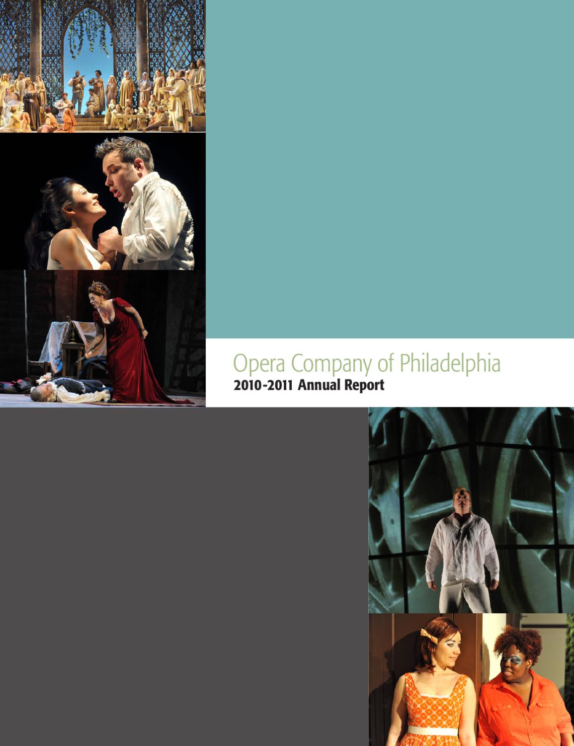 Opera Company of Philadelphia 2010-2011 Annual Report by Opera ...