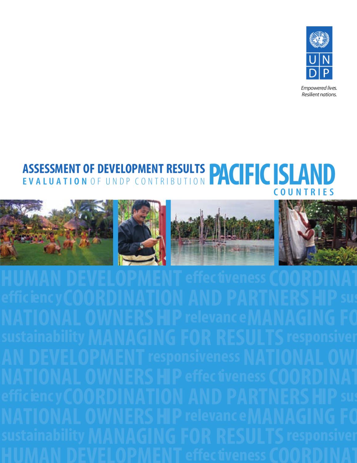 Assessment of Development Results: Pacific Islands by UNDP Independent ...