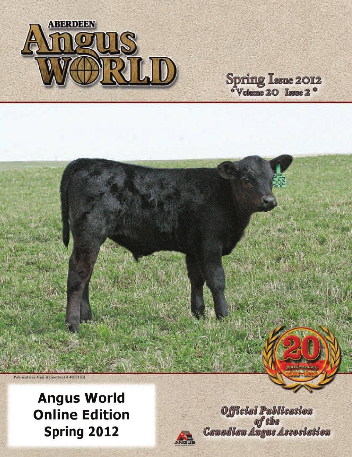 Angus World Spring 2012, Volume 20, Issue 2 by Everything Angus - Issuu