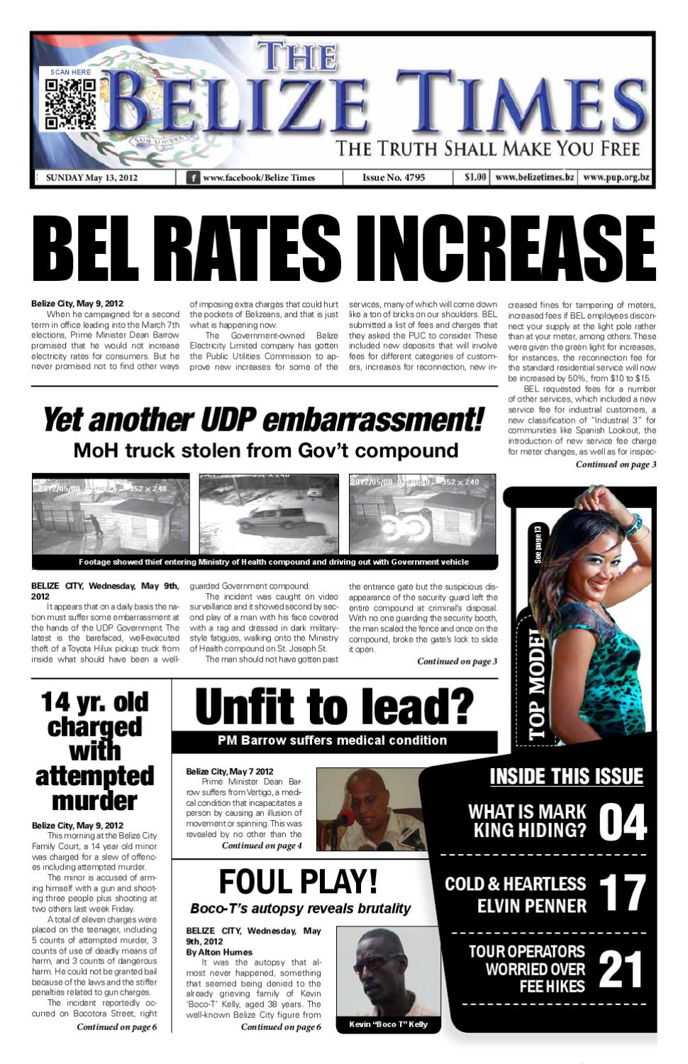 Belize Times May 13, 2012 by Belize Times Press - Issuu
