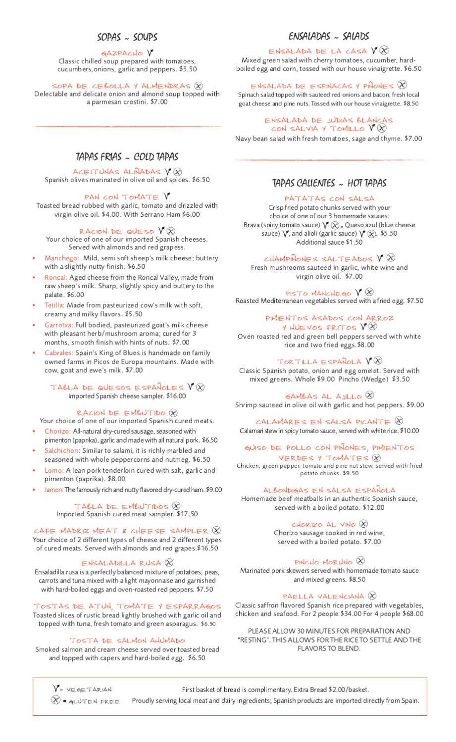 /cafe_madriz_menu by Outlaw Partners - Issuu