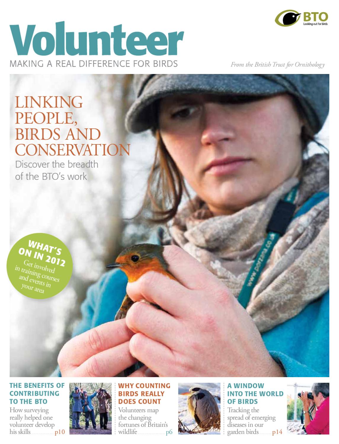 BTO Volunteer magazine No. 1 by British Trust for Ornithology - Issuu