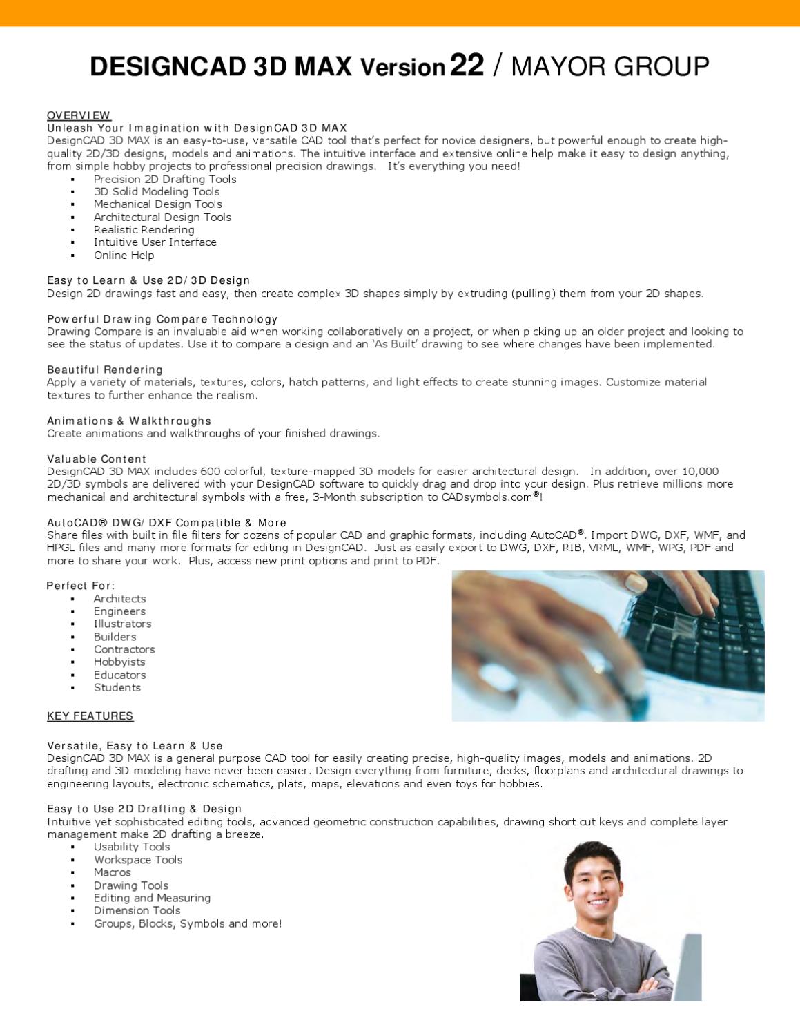 DesignCAD 3D MAX 22, MAYOR GROUP, mayorgroup.com by Murat Mayor - Issuu