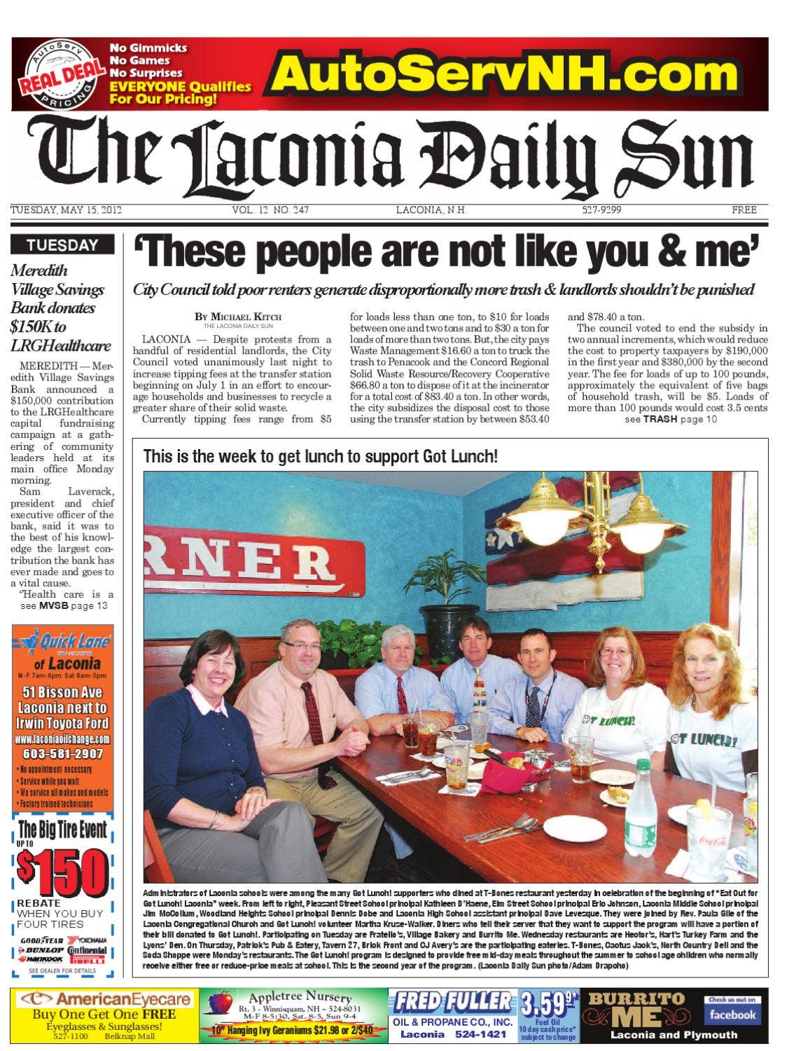 The Laconia Daily Sun, May 15, 2012 by Daily Sun - Issuu