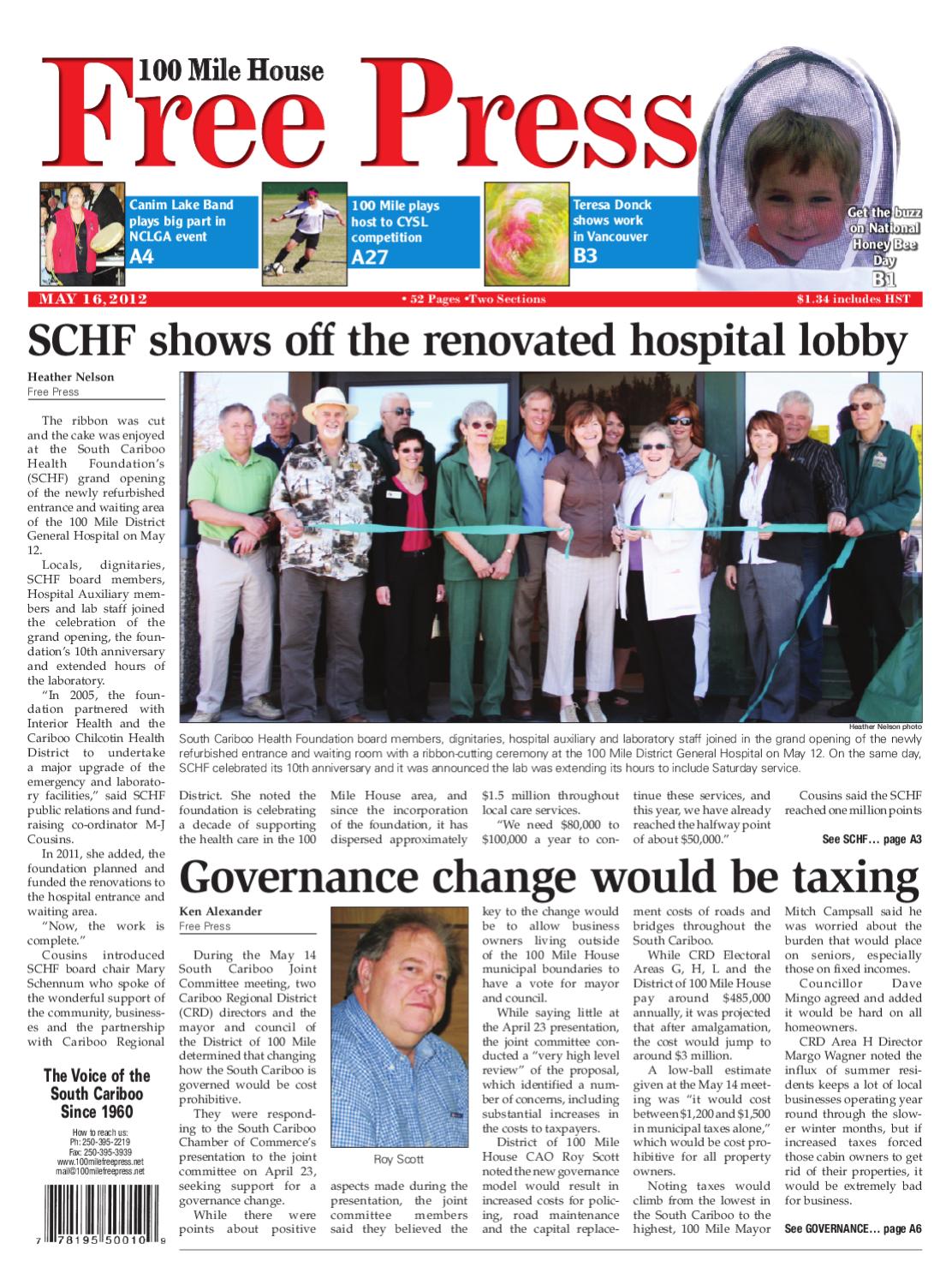 100 Mile House Free Press, May 16, 2012 by Black Press Media Group - Issuu