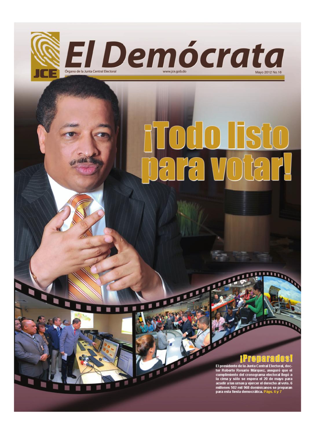 El Demócrata No. 16 by Junta Central Electoral (JCE) - Issuu