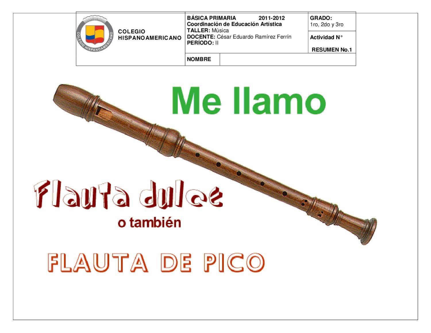 Material_flauta_dulce by Colegio Hispanoamericano - Issuu