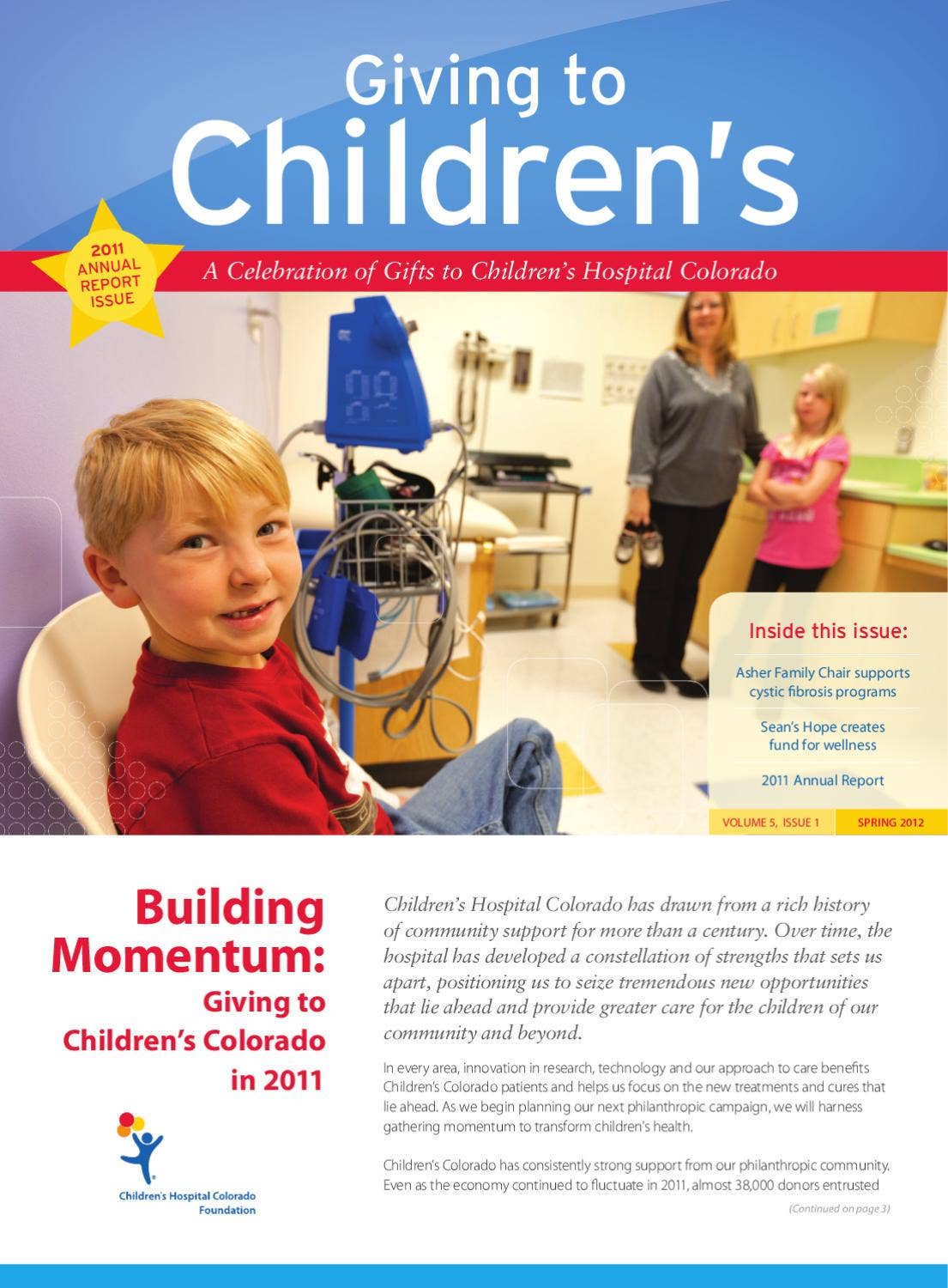 Giving to Children's Spring 2012 by Children's Hospital Colorado ...