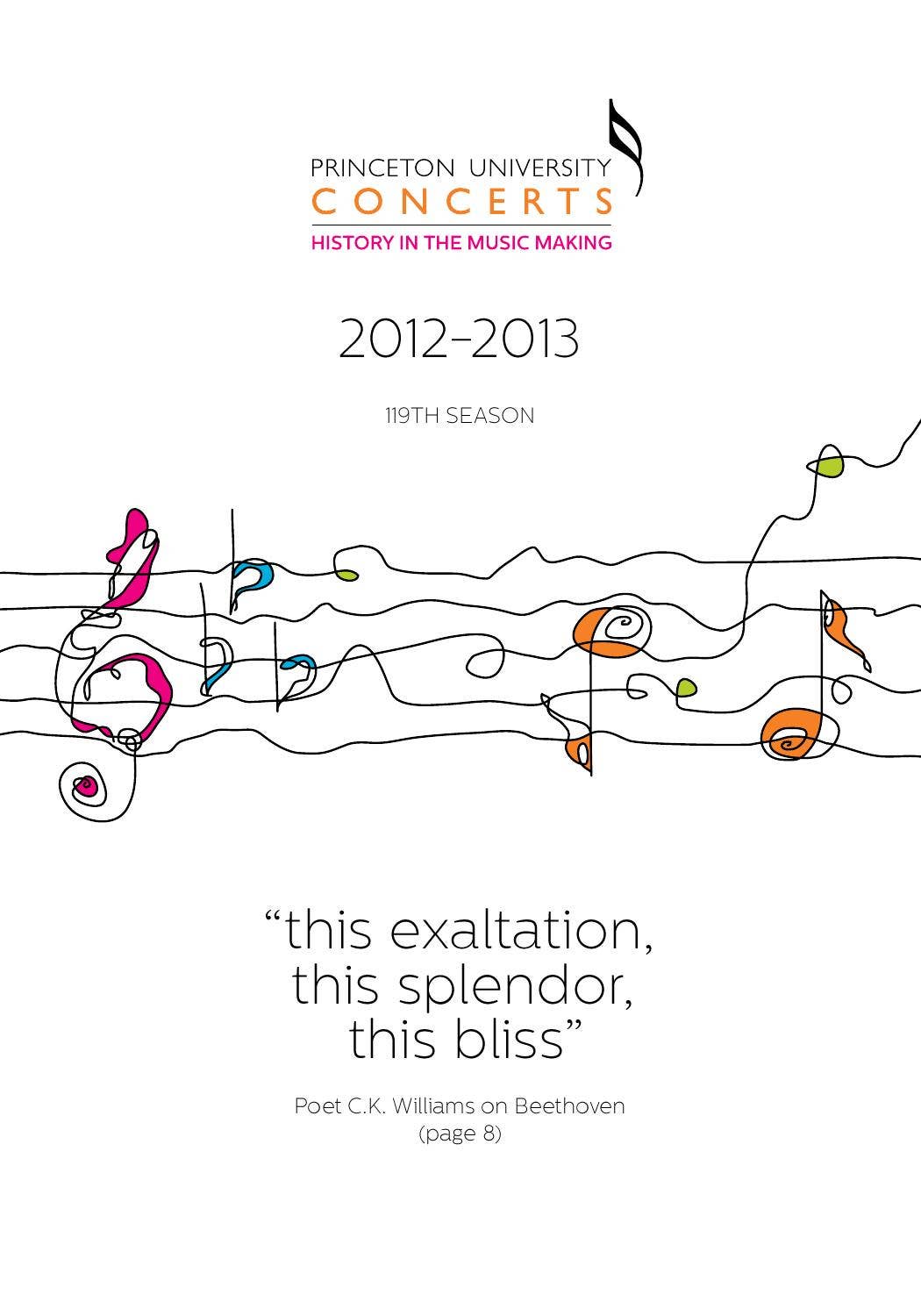 Princeton University Concerts 2012-2013 Season Brochure by Princeton ...