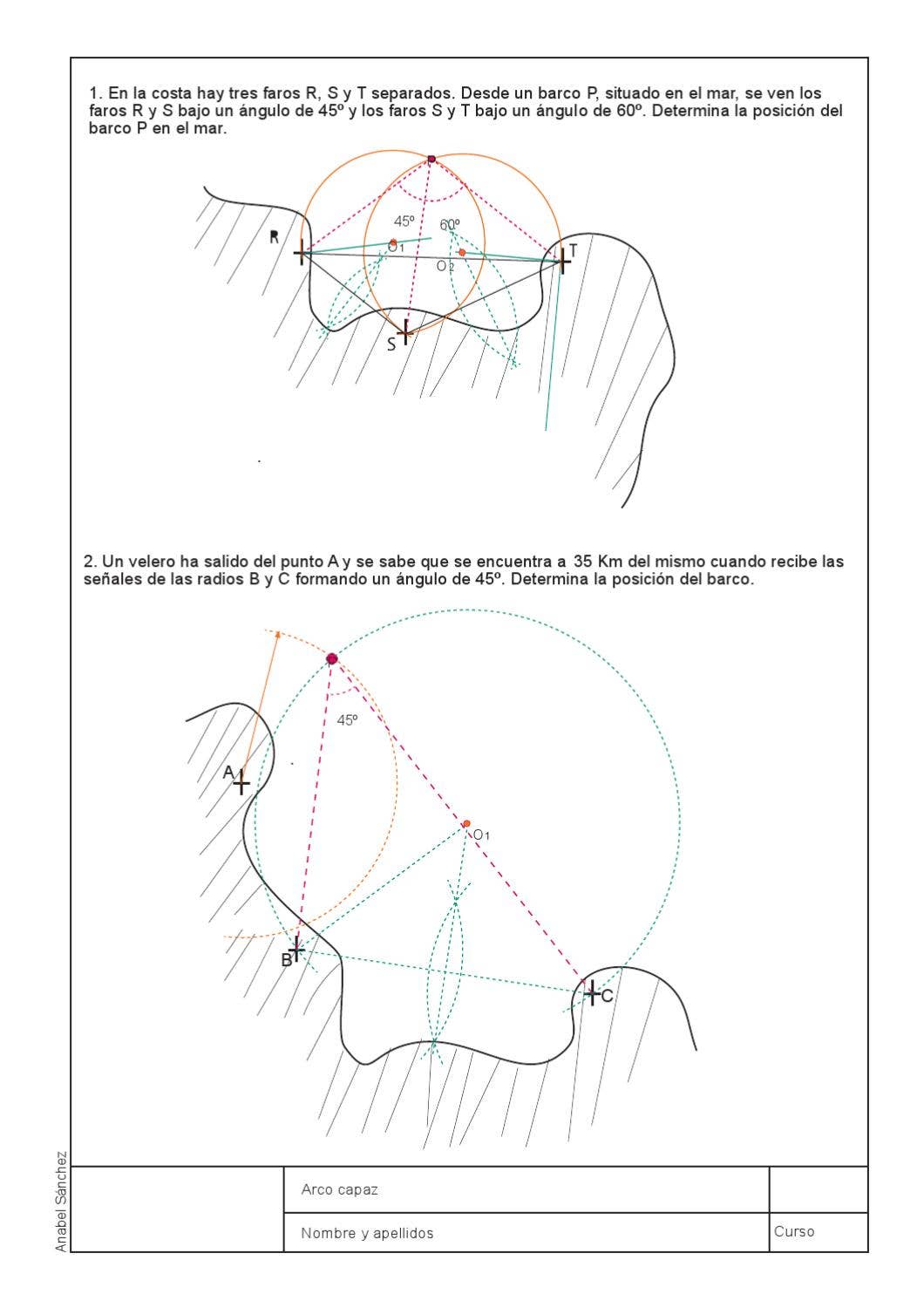 Ejercicios resueltos de arco capaz by Anabel Sánchez - Issuu