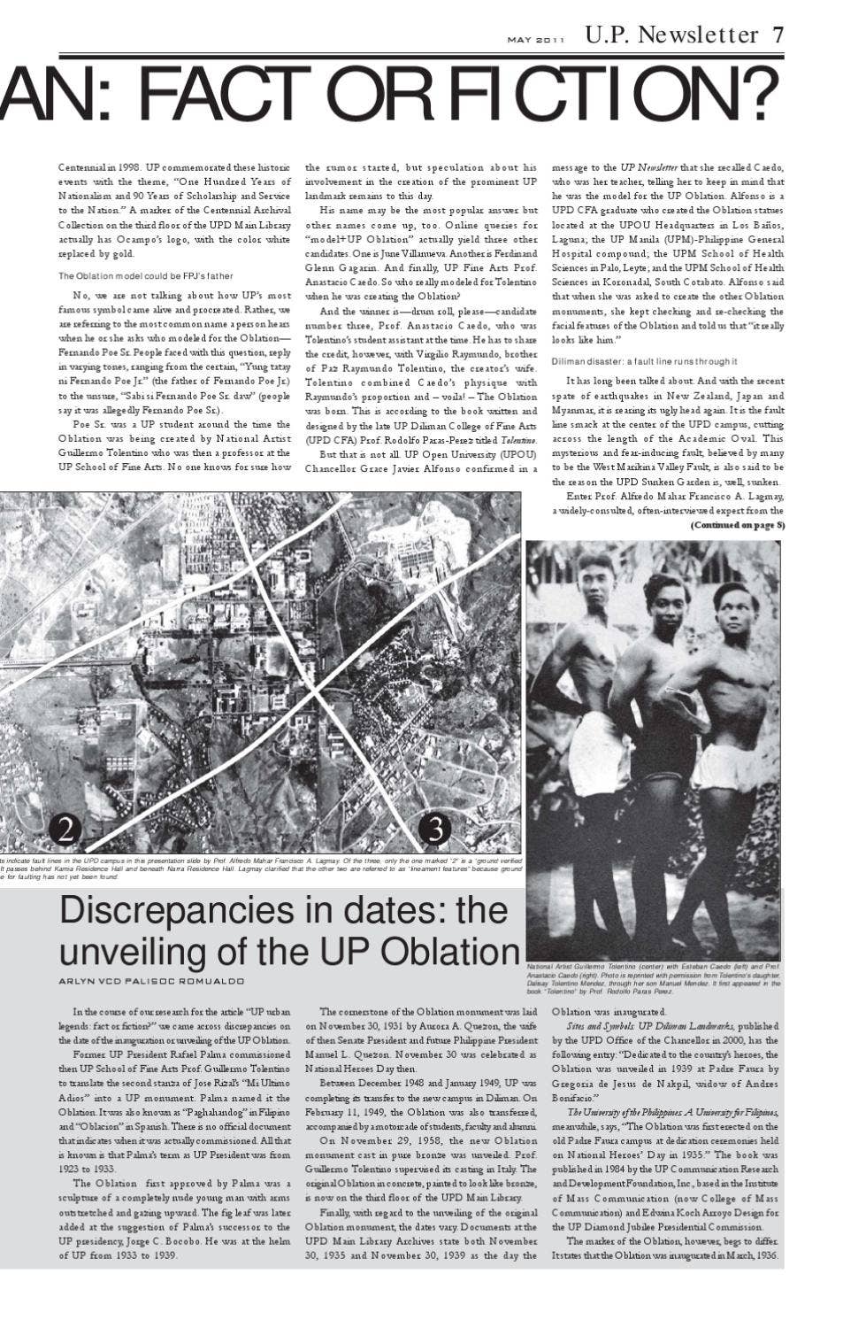 UP Newsletter May 2011 by University of the Philippines - Issuu