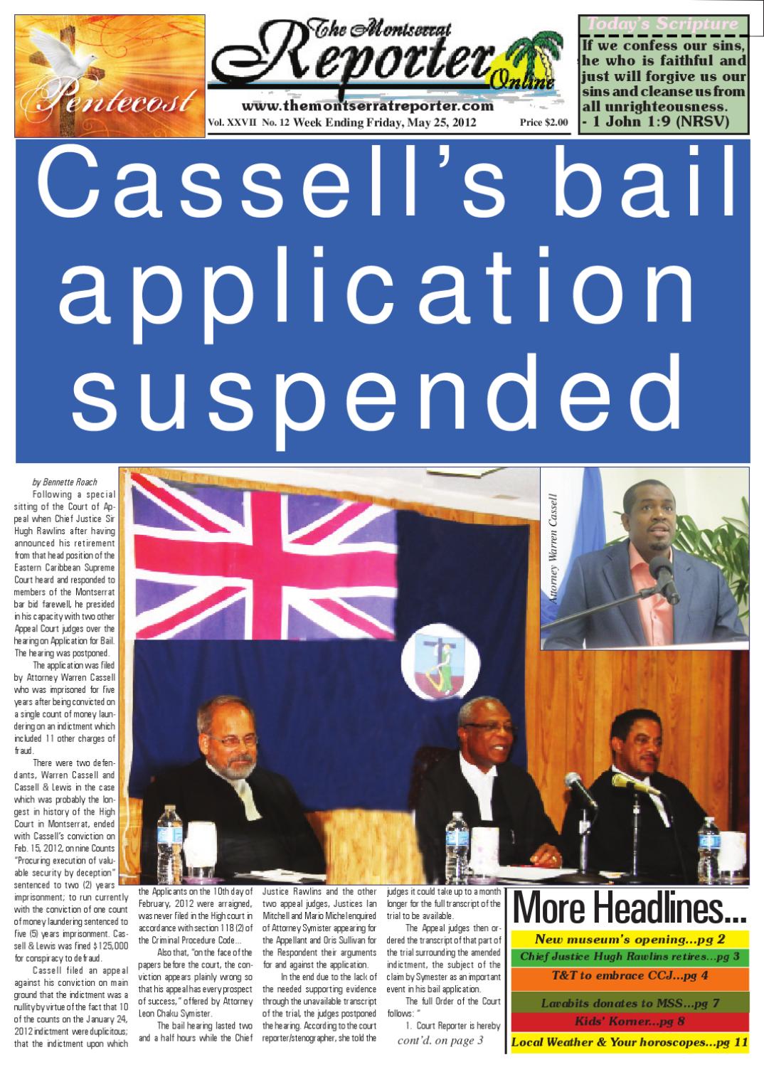The Montserrat Reporter May 25 2012 by The Montserrat Reporter - Issuu