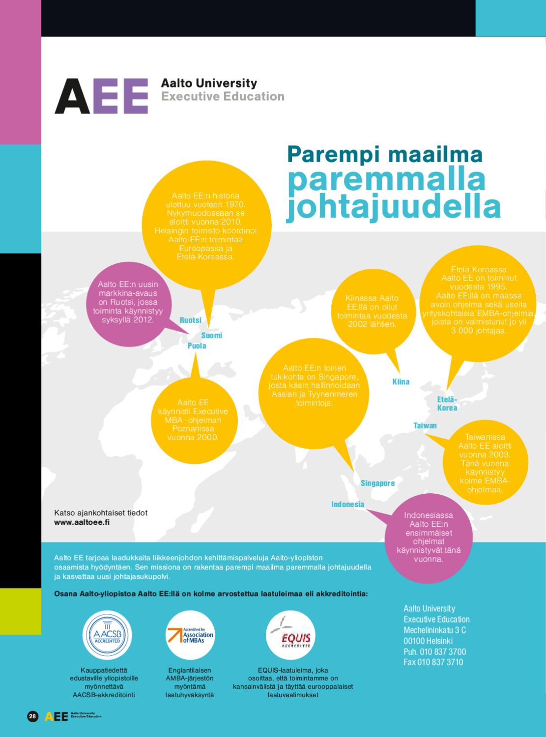 Aalto EE Profile 2/2012 koulutussivut by Avidly Agency - Issuu