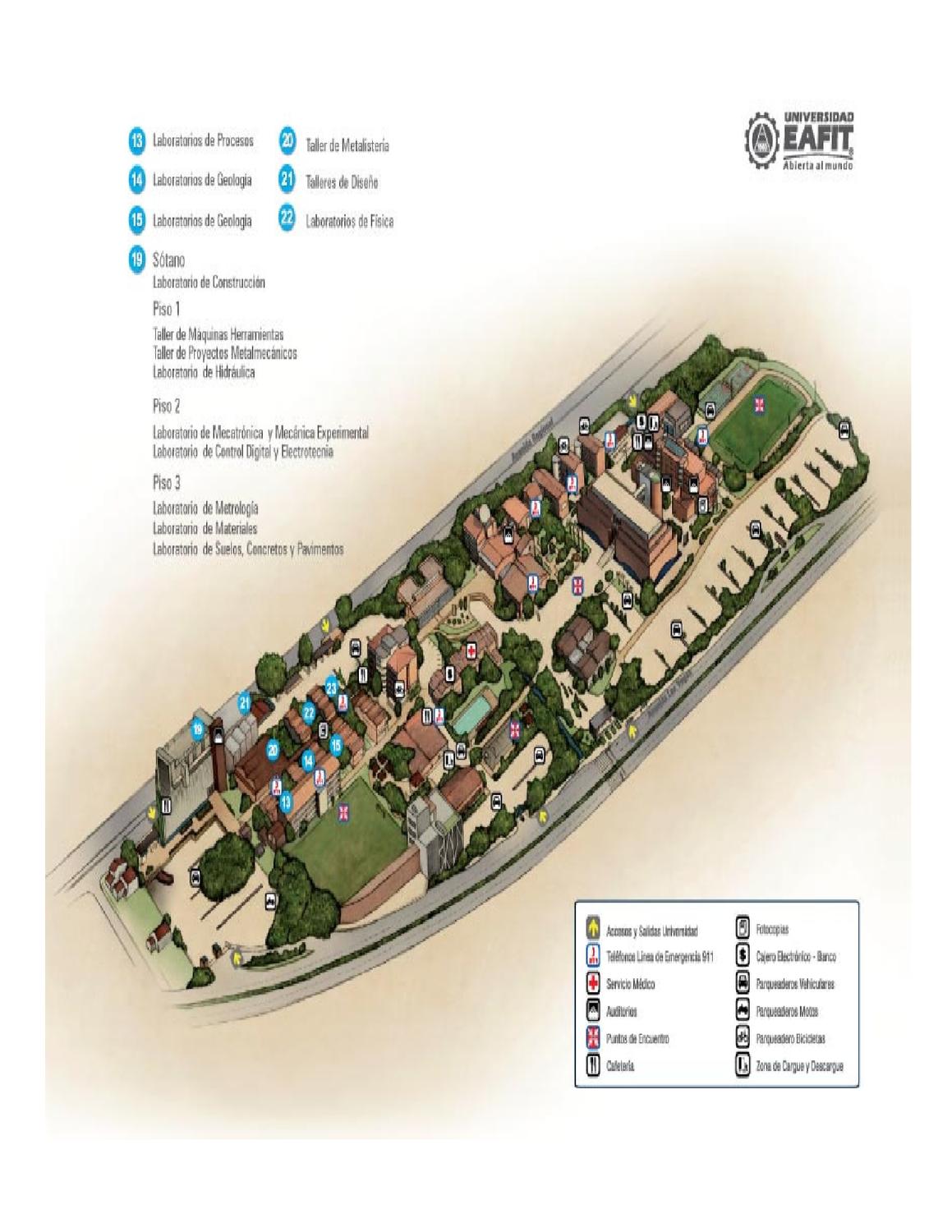 Plano de ubicación general - Laboratorios EAFIT by Universidad EAFIT ...
