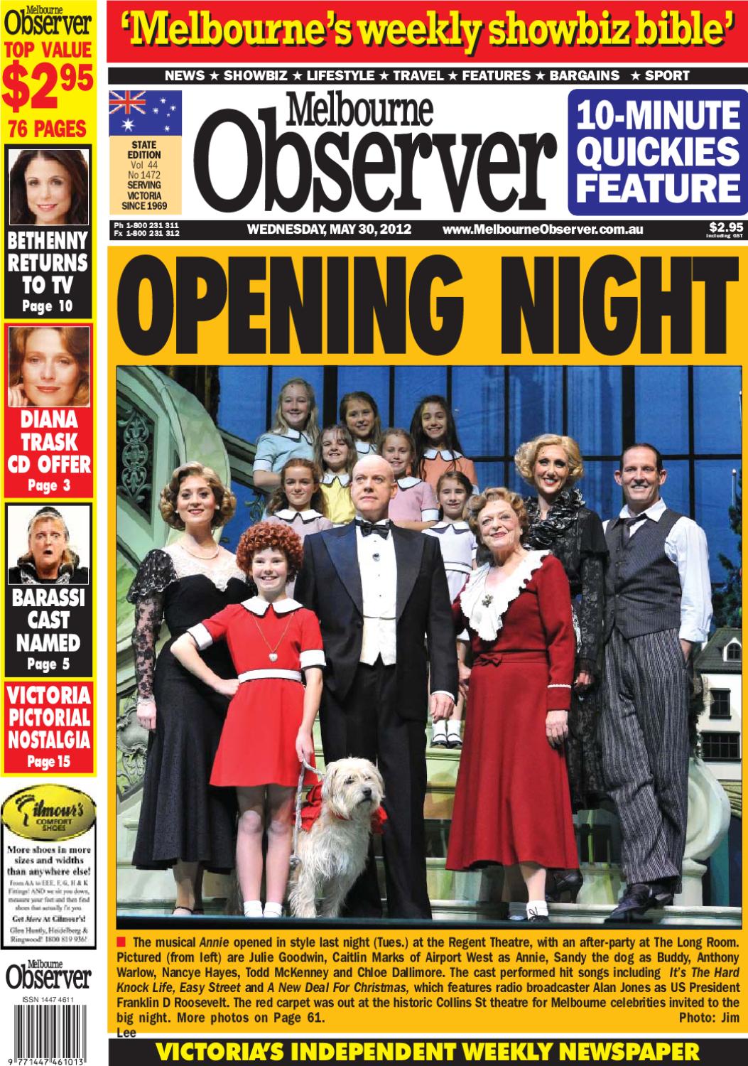 Melbourne Observer. 120530A. May 30, 2012. Part A. Pages 1-23, Pages 59 ...