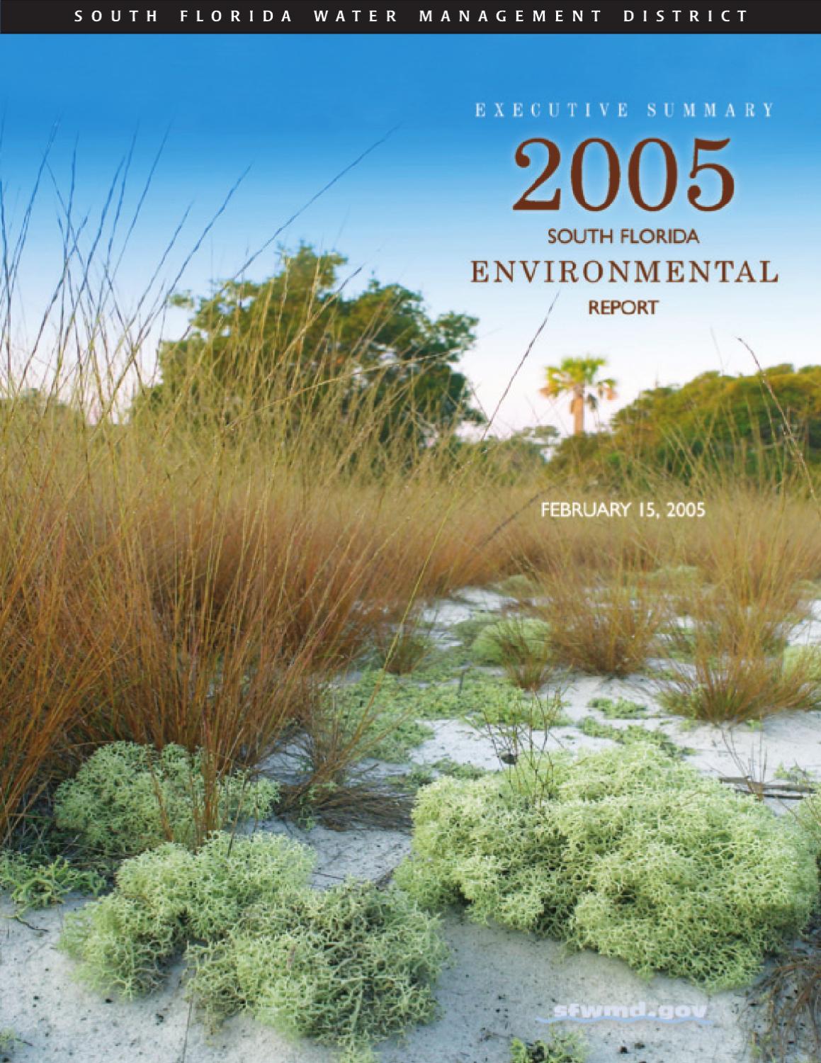 South Florida Environmental Report 2005 Executive Summary by South ...