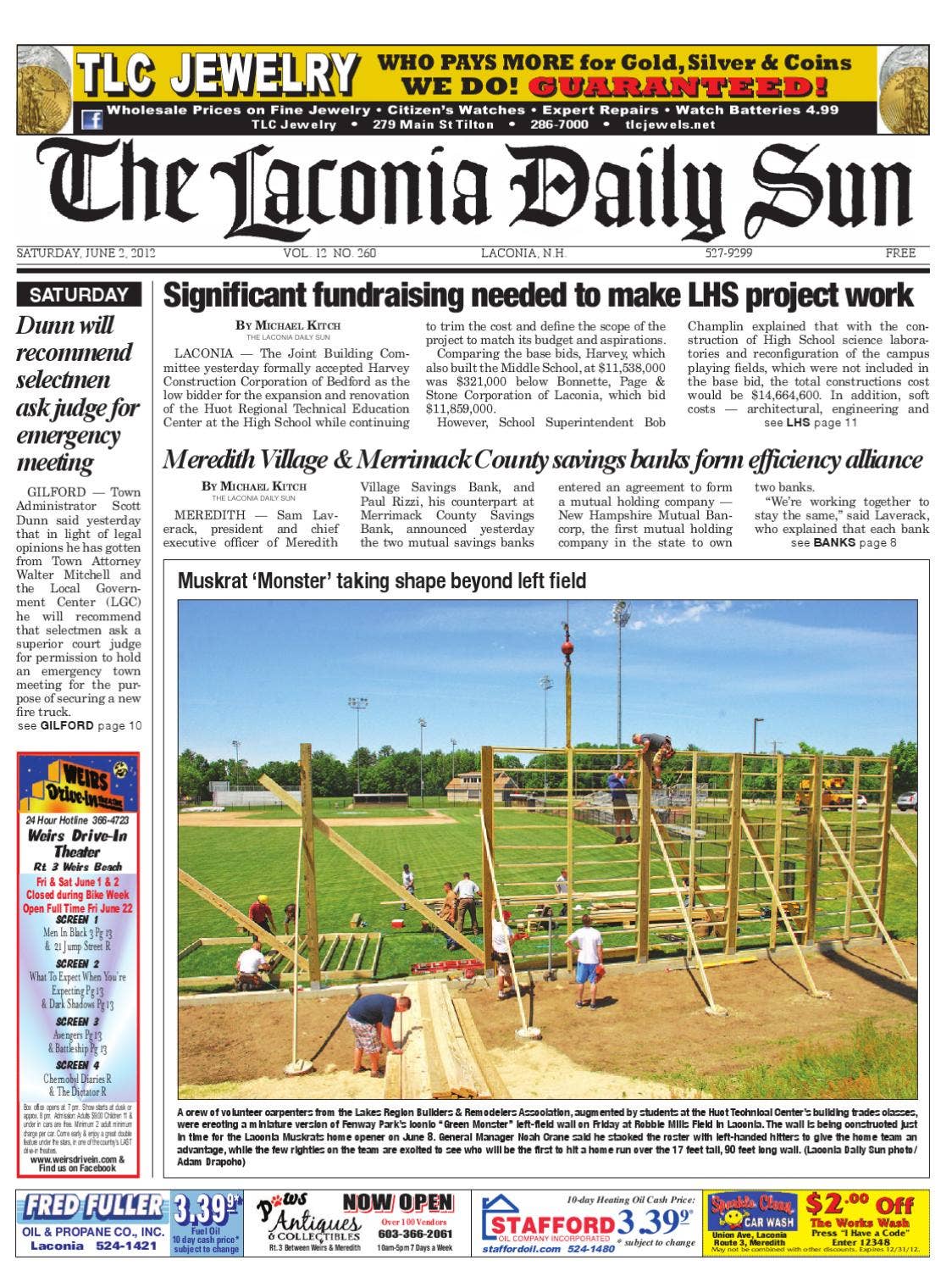 The Laconia Daily Sun, June 2, 2012 by Daily Sun - Issuu